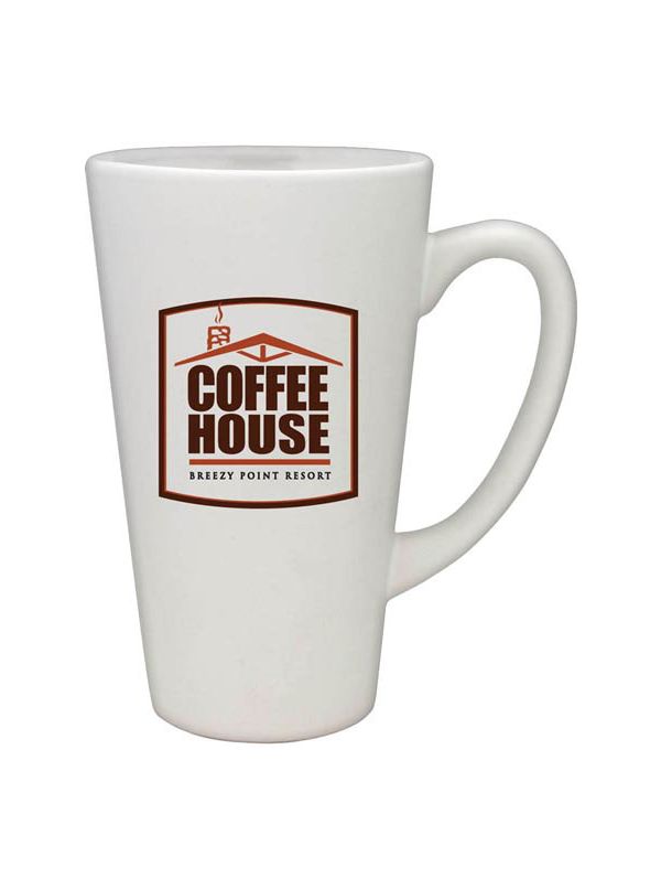 Personalized Logo Tall White Ceramic Mugs 16 oz.coffee Mug | classic ...