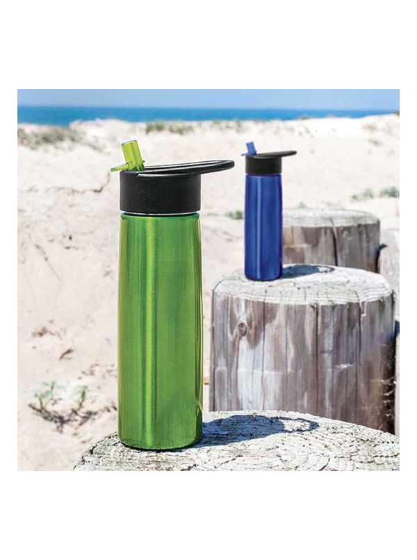 h2go hydra 24 oz single wall stainless steel bottle with threaded lid ...