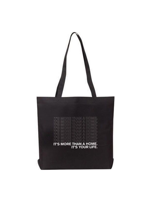 Customized Promotional Poly Tote Bags Denier polyester Bag CarryGreen