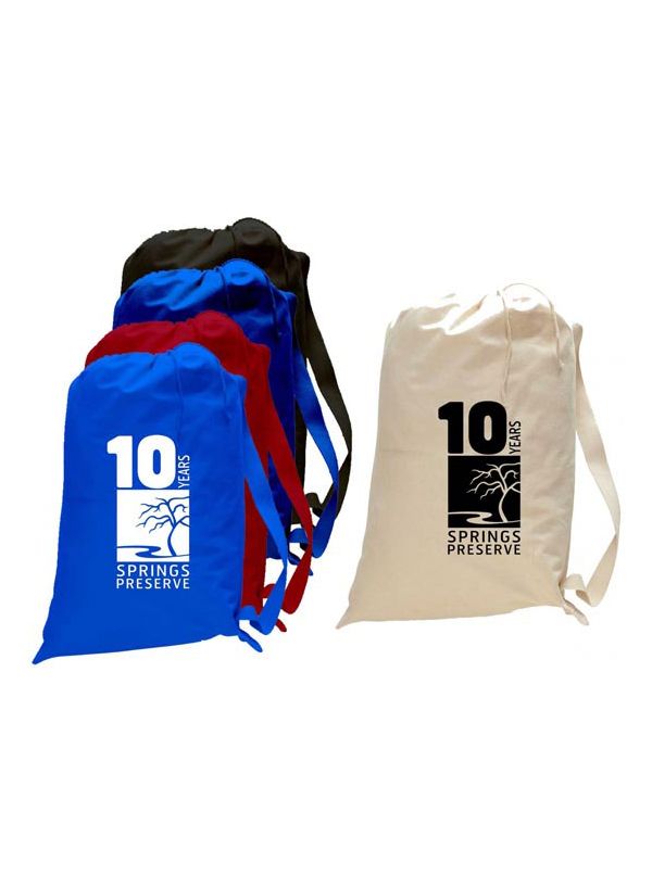 Custom Printed Promotional 12 Oz. Large Cotton Canvas Laundry Bag