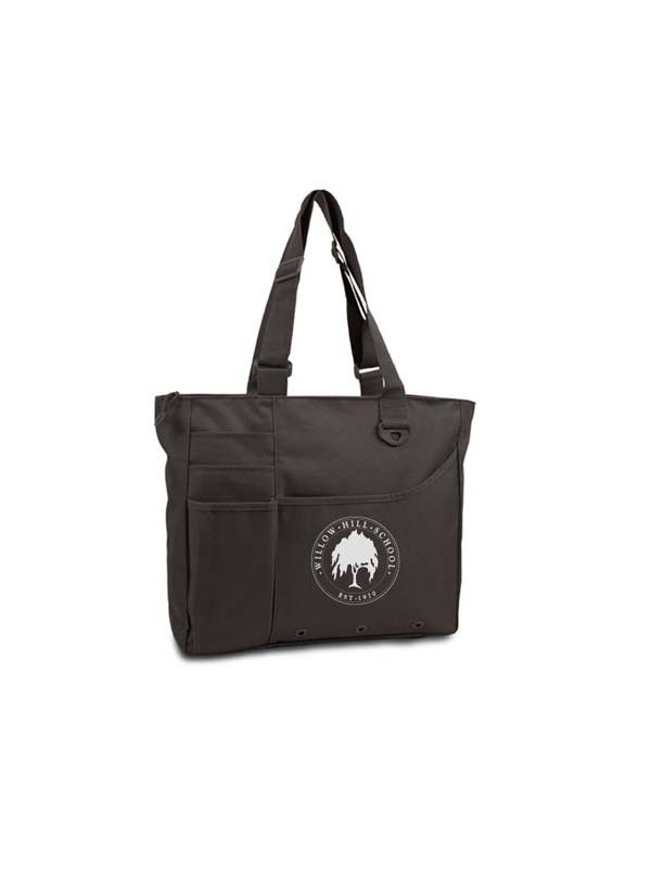Custom logo Denier Polyester Tote bags with zippered closure
